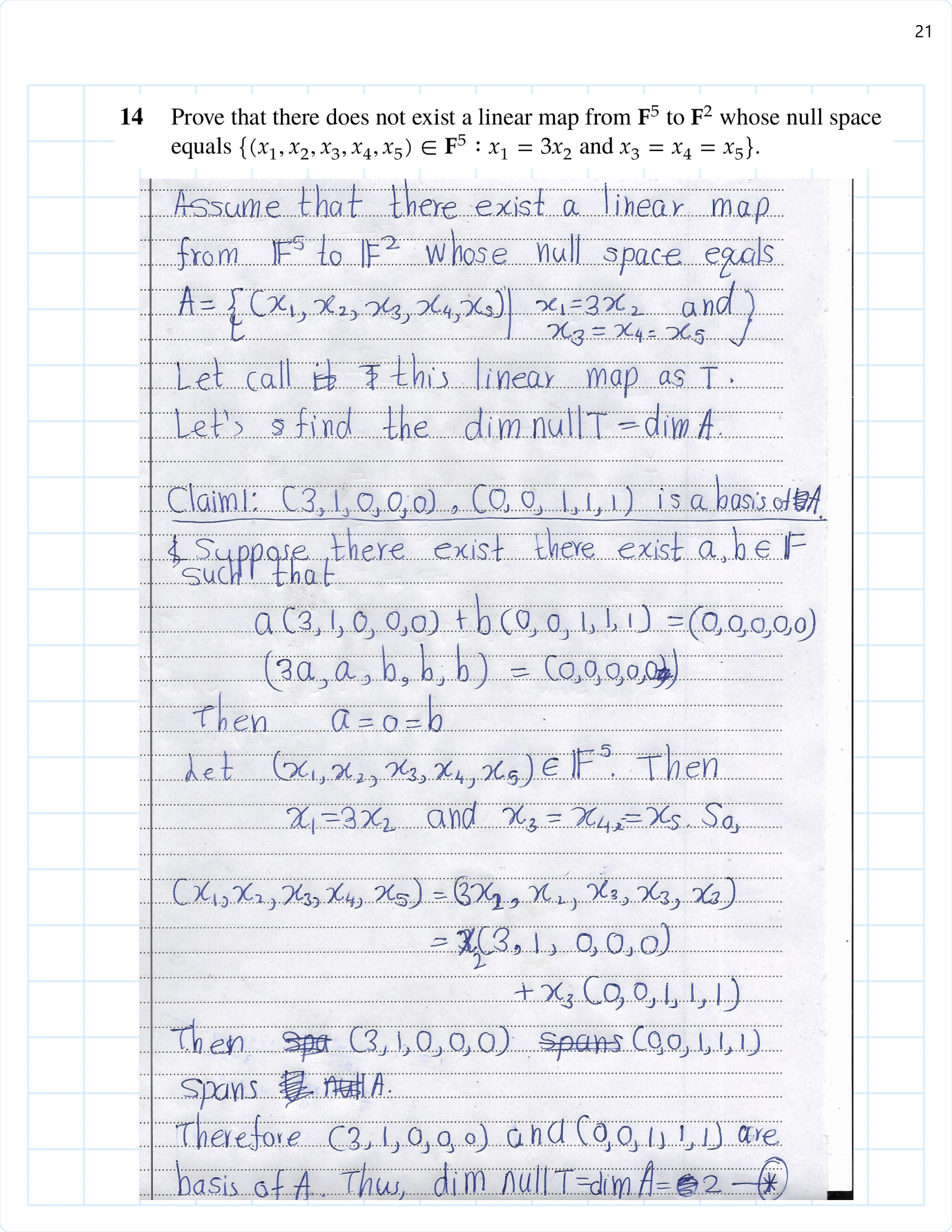 Chapter 4 Linear Maps Exercises | Linear Algebra